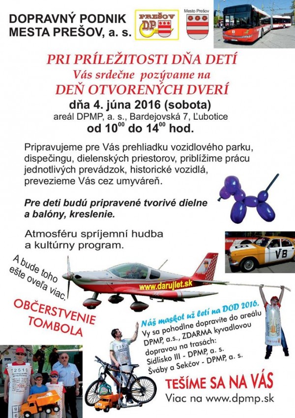 Deň otvorených dverí a MDD v DPMP | SDEŤMI.com