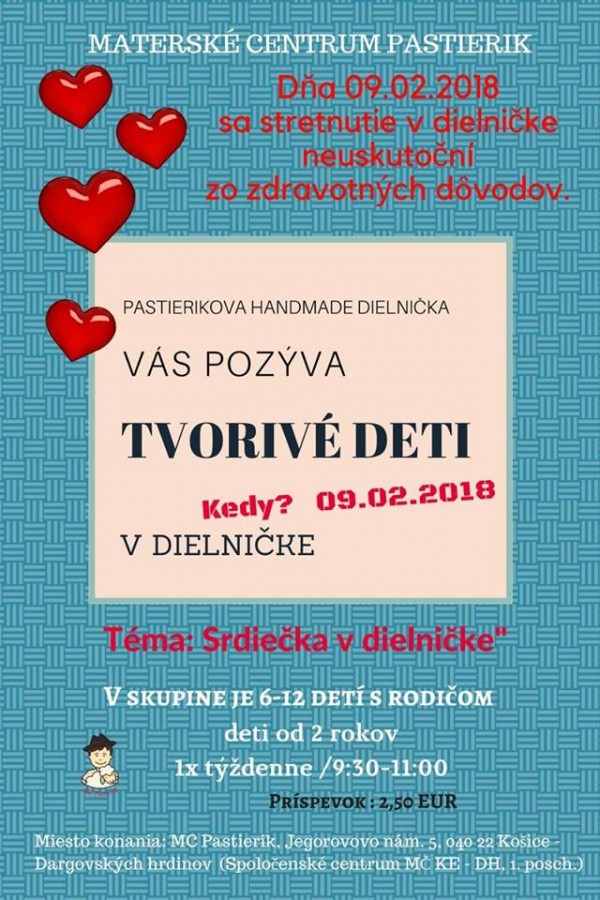 Handmade dielňa - tvorivé deti | SDEŤMI.com