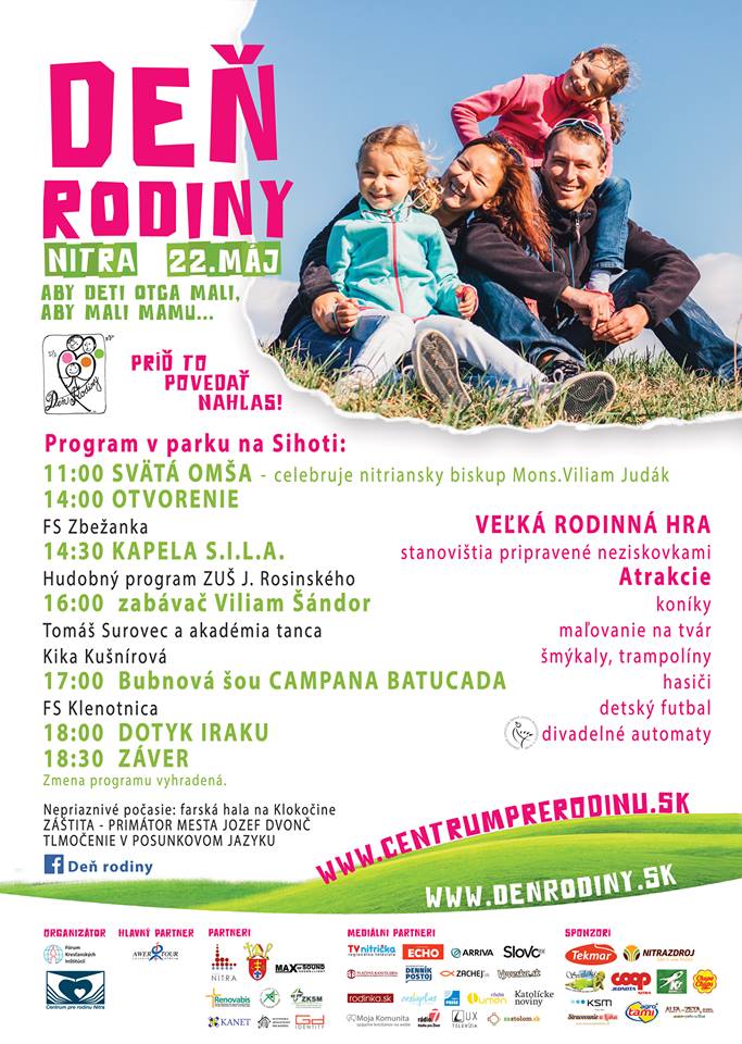 Deň rodiny 2016 v Nitre | SDEŤMI.com