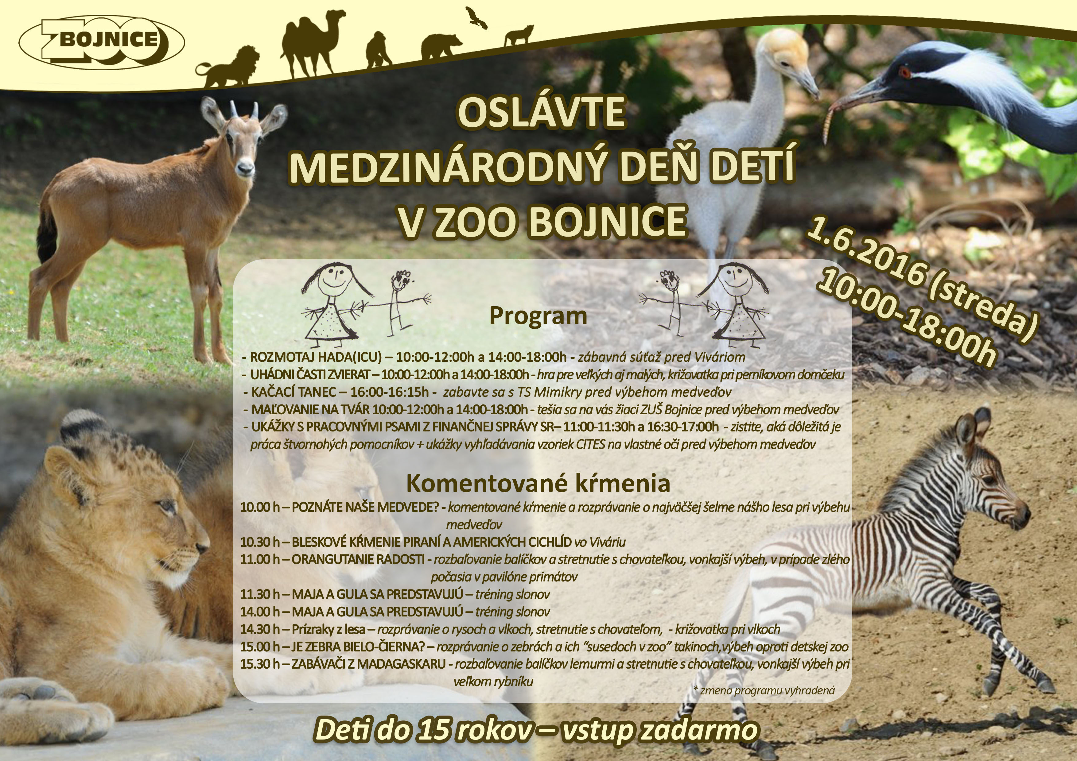 Deň detí v ZOO Bojnice | SDEŤMI.com