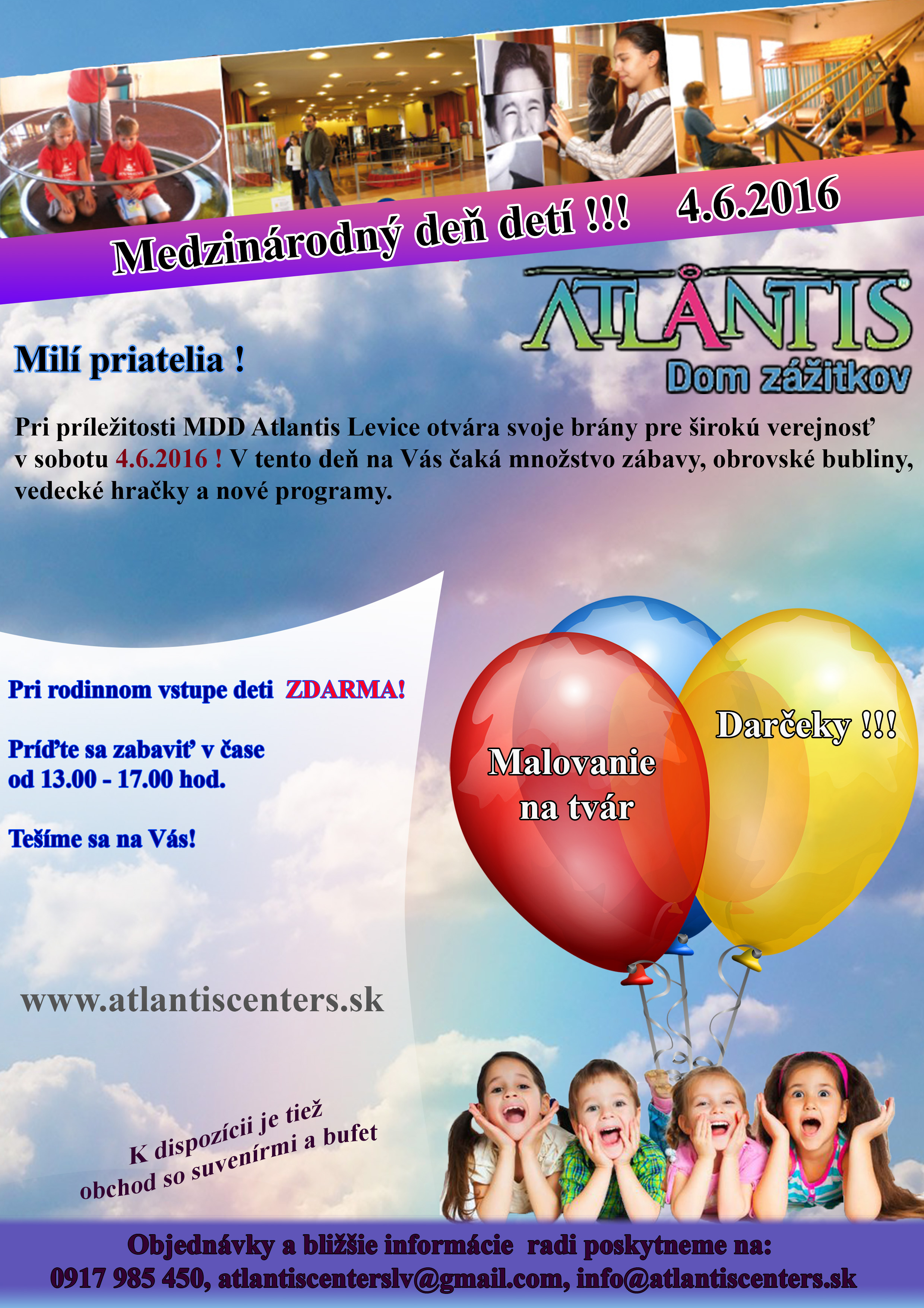 Medzinárodný deň detí v Atlantise | SDEŤMI.com