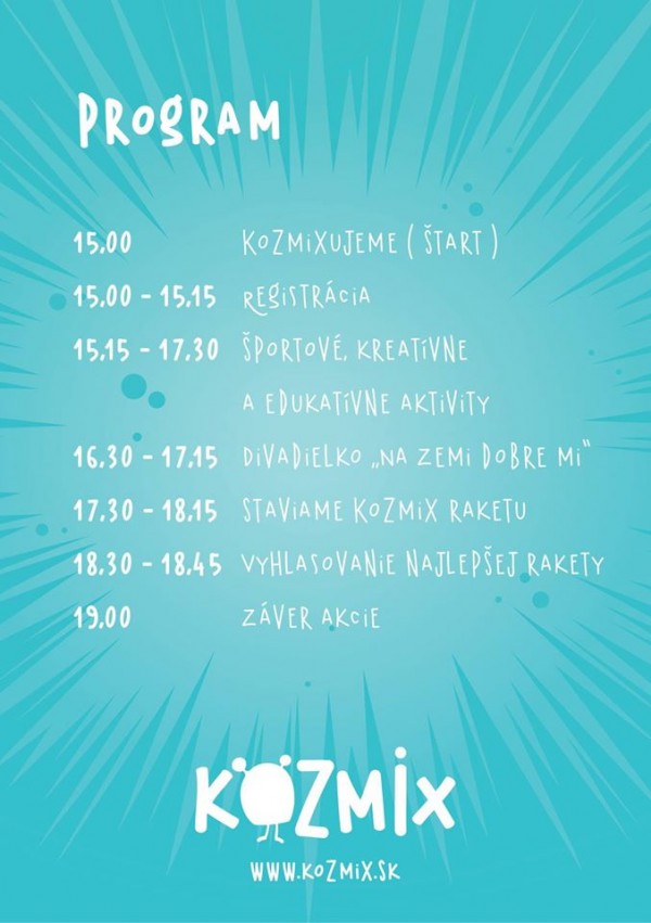 Kozmix day s Kids Point | SDEŤMI.com