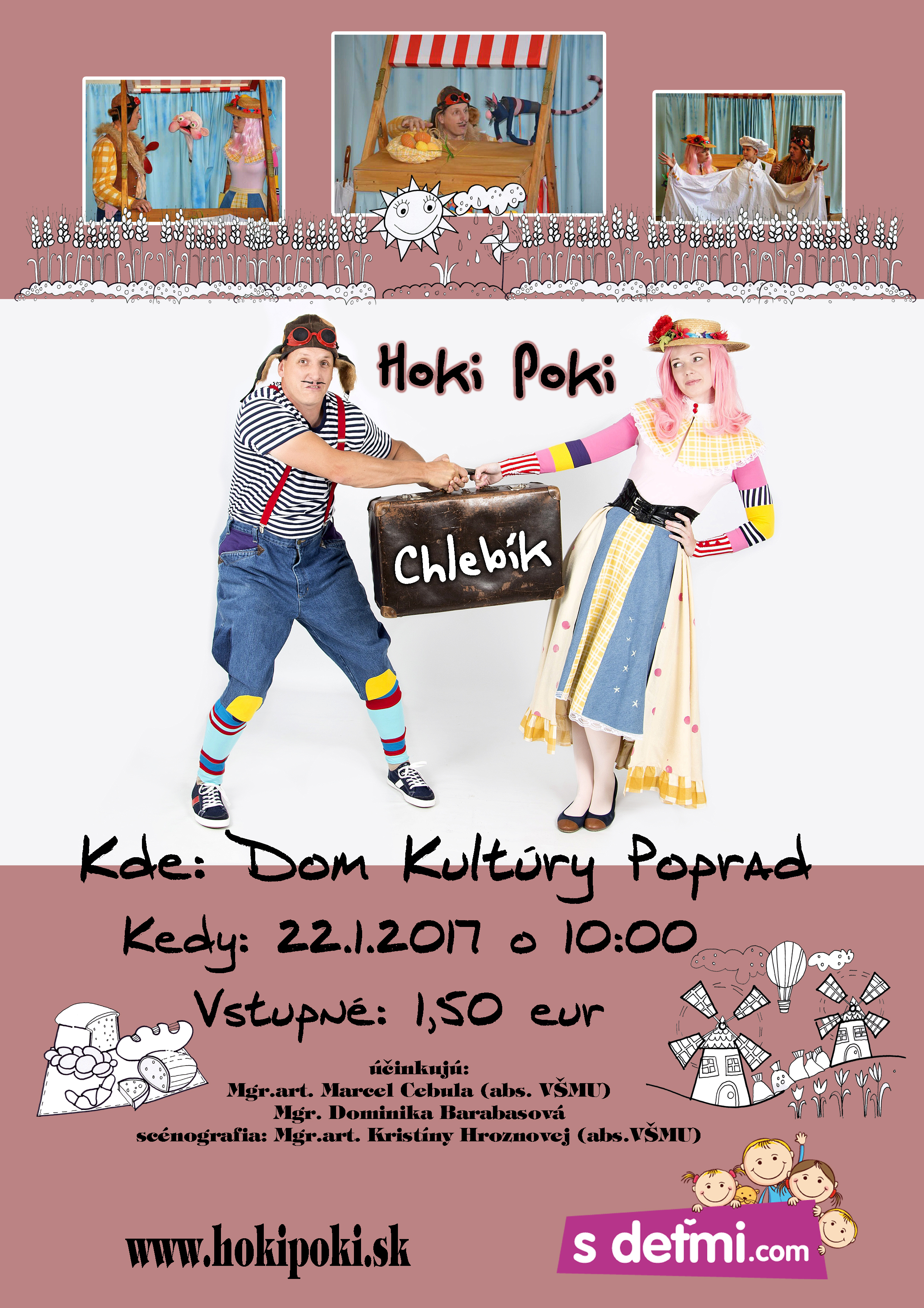Divadlo Hoki Poki - predstavenie Chlebík | SDEŤMI.com