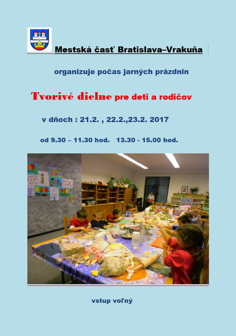 Tvorivé dielne pre deti a rodičov | SDEŤMI.com