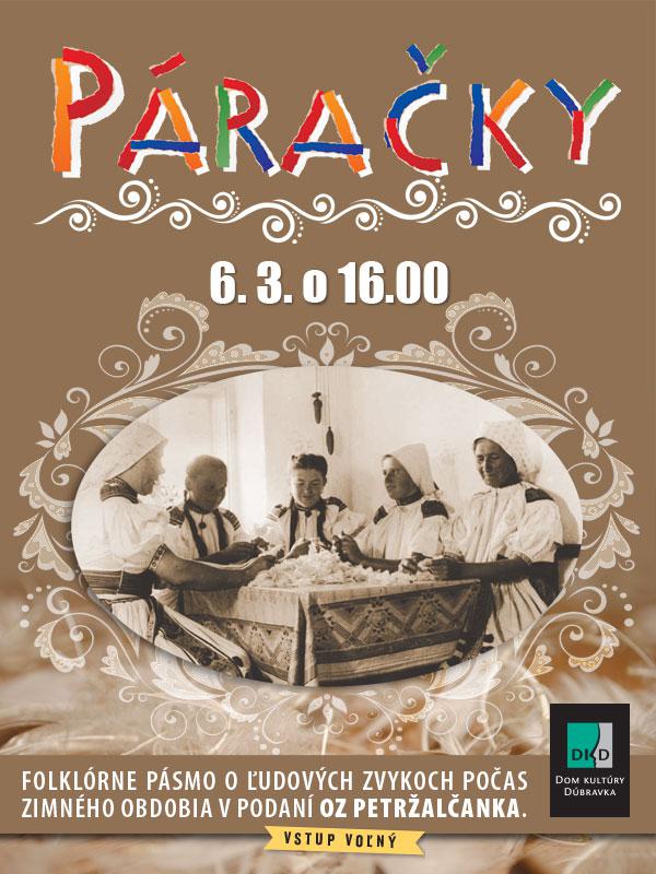 Páračky v DK Dúbravka | SDEŤMI.com