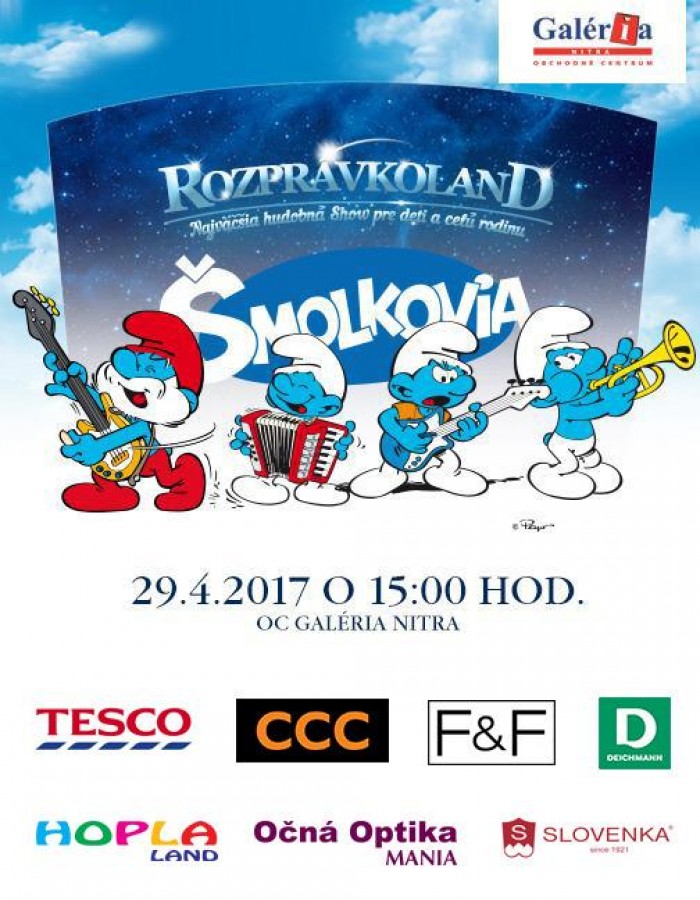 Šmolkovia v OC Galéria | SDEŤMI.com