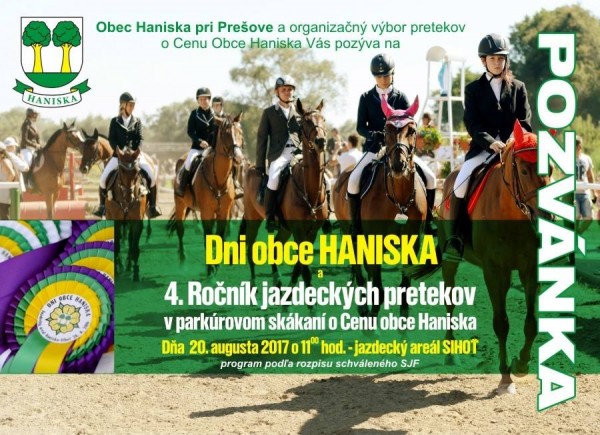 Jazdecké preteky o Cenu obce Haniska 4. ročník | SDEŤMI.com