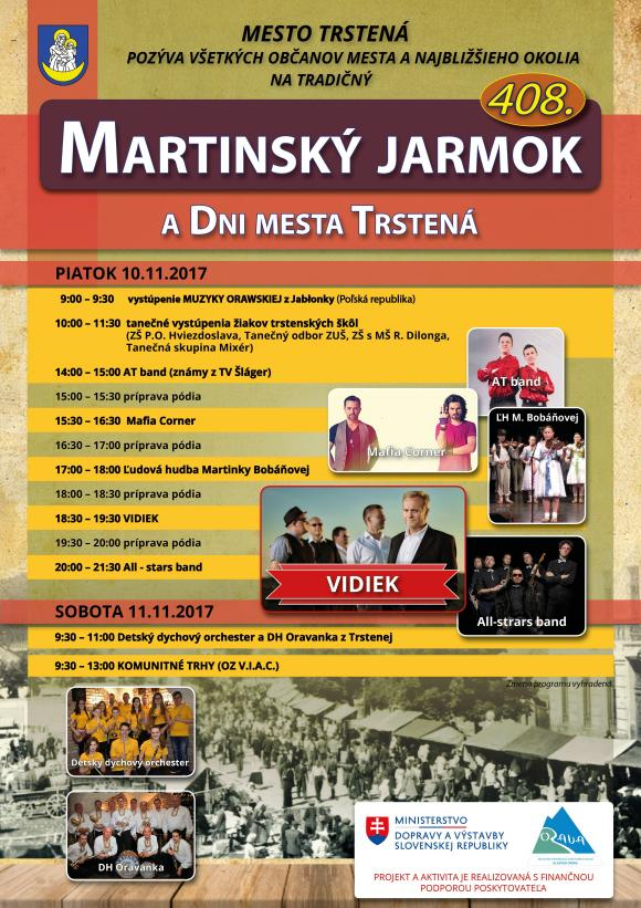 Dni mesta Trstená a Martinský jarmok | SDEŤMI.com