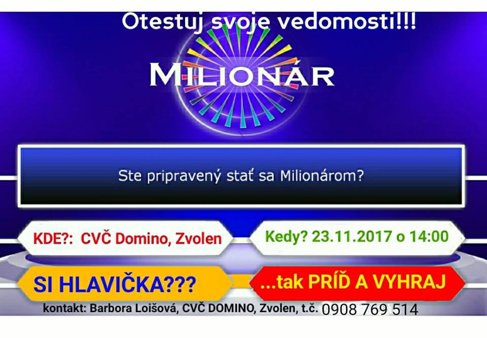 Milionár v Domine | SDEŤMI.com
