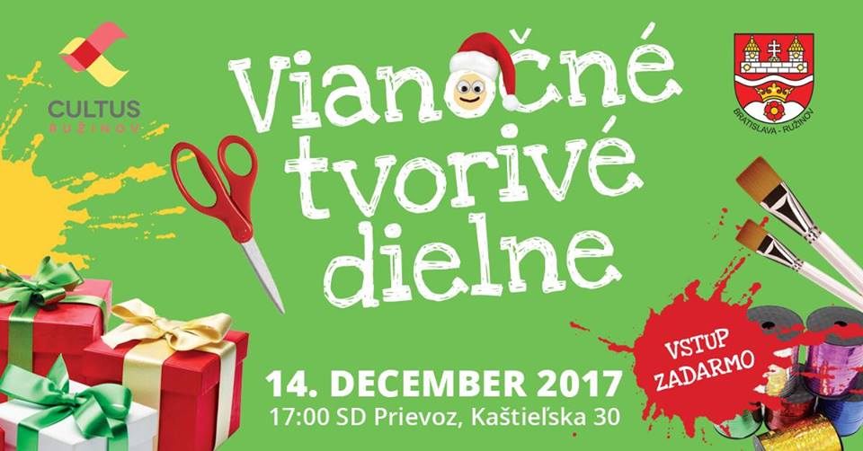 Vianočné tvorivé dielne pre deti v Ružinove | SDEŤMI.com