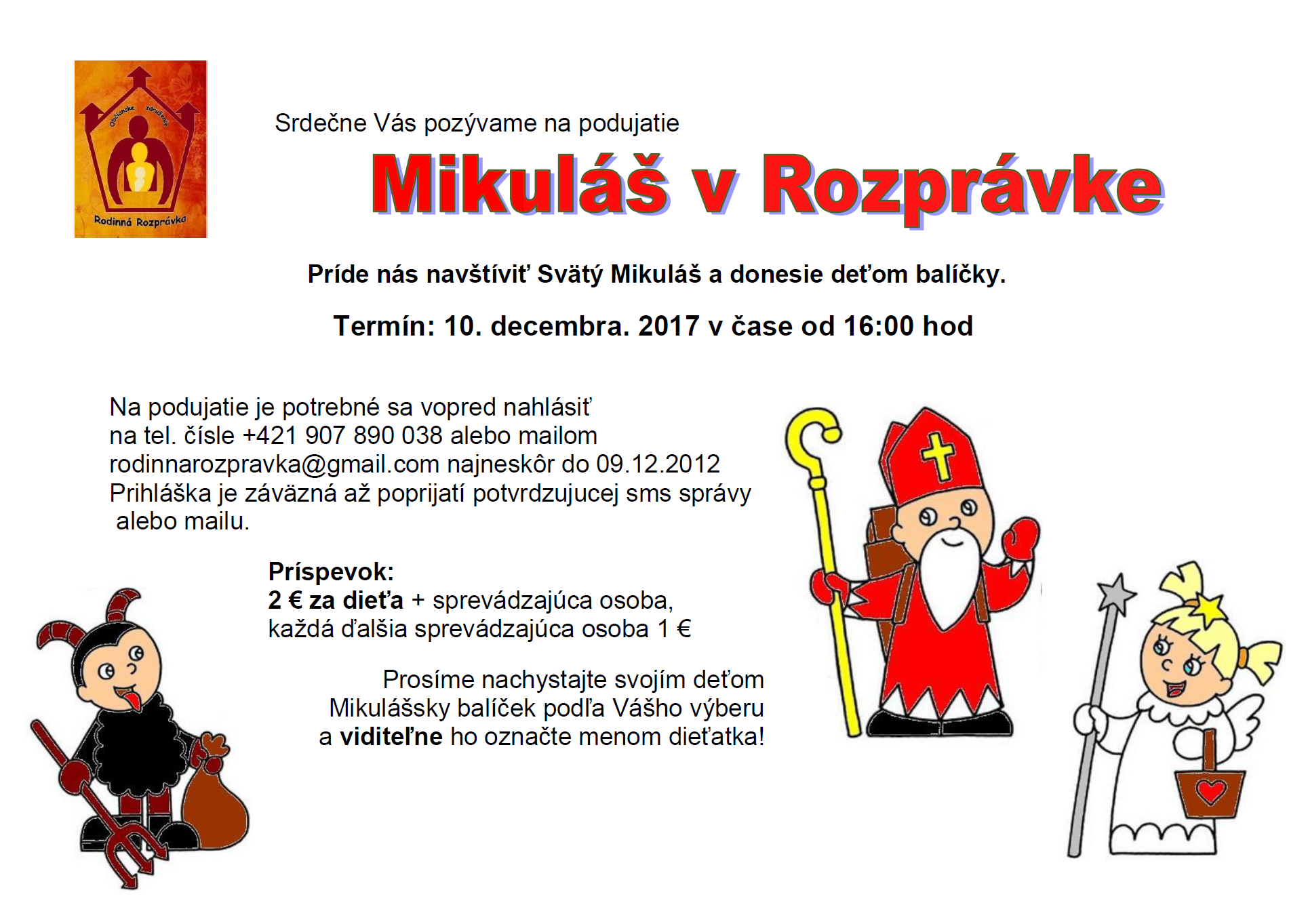 Mikuláš v Rozprávke | SDEŤMI.com