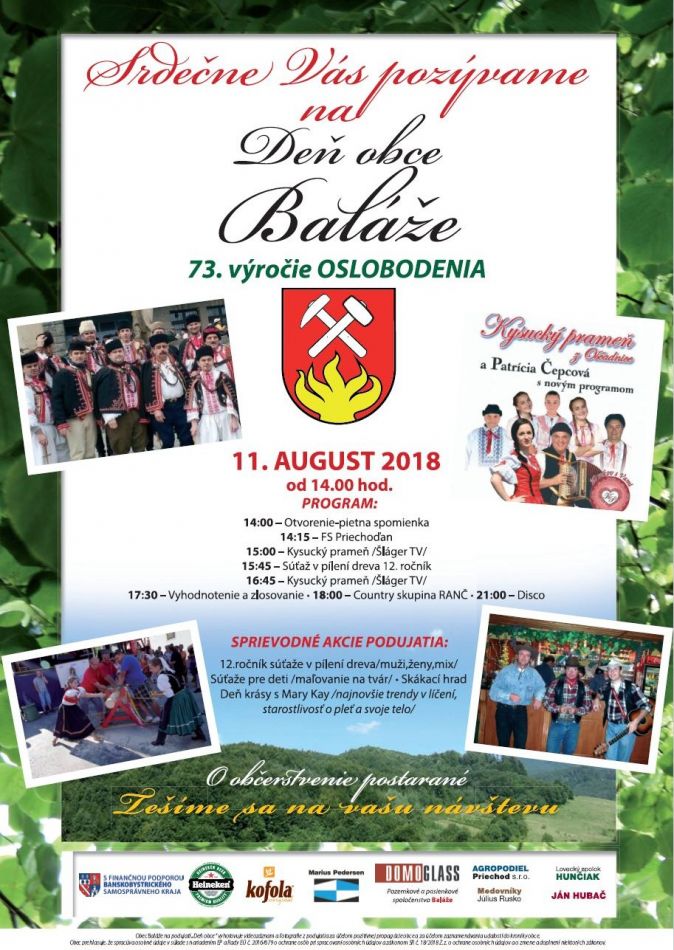 Deň obce Baláže | SDEŤMI.com