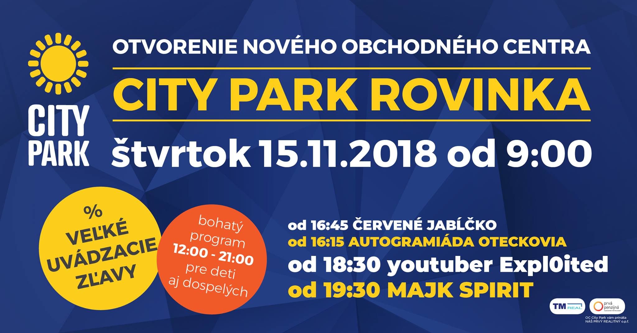 Otvorenie City Park Rovinka | SDEŤMI.com
