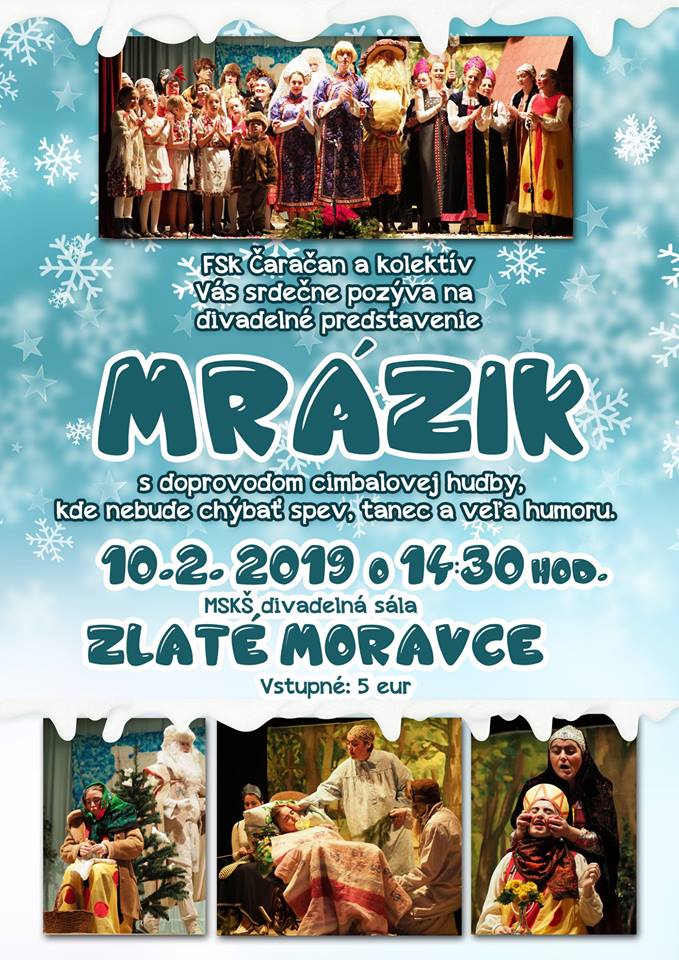 Divadelné predstavenie Mrázik | SDEŤMI.com