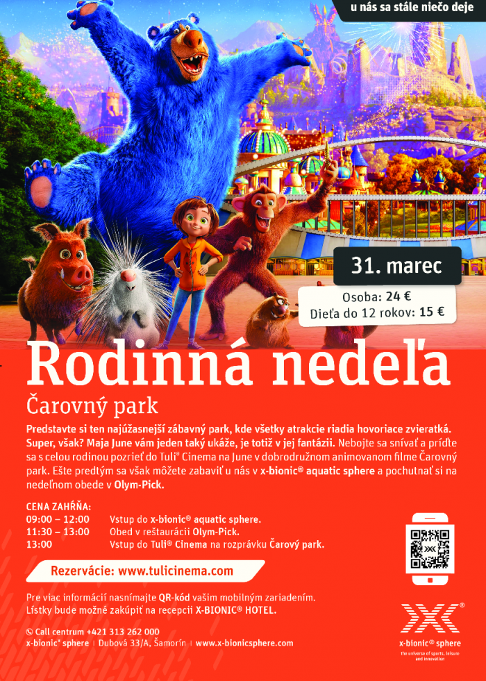 Rodinná nedeľa Čarovný park v x-bionic® sphere | SDEŤMI.com