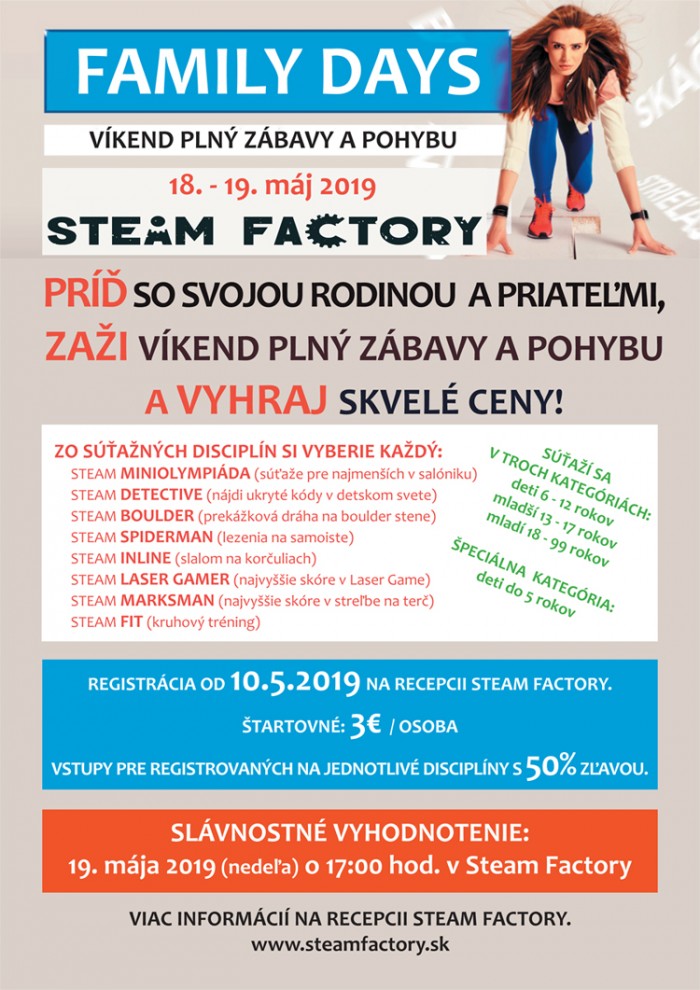 Family days v Stream Factory | SDEŤMI.com