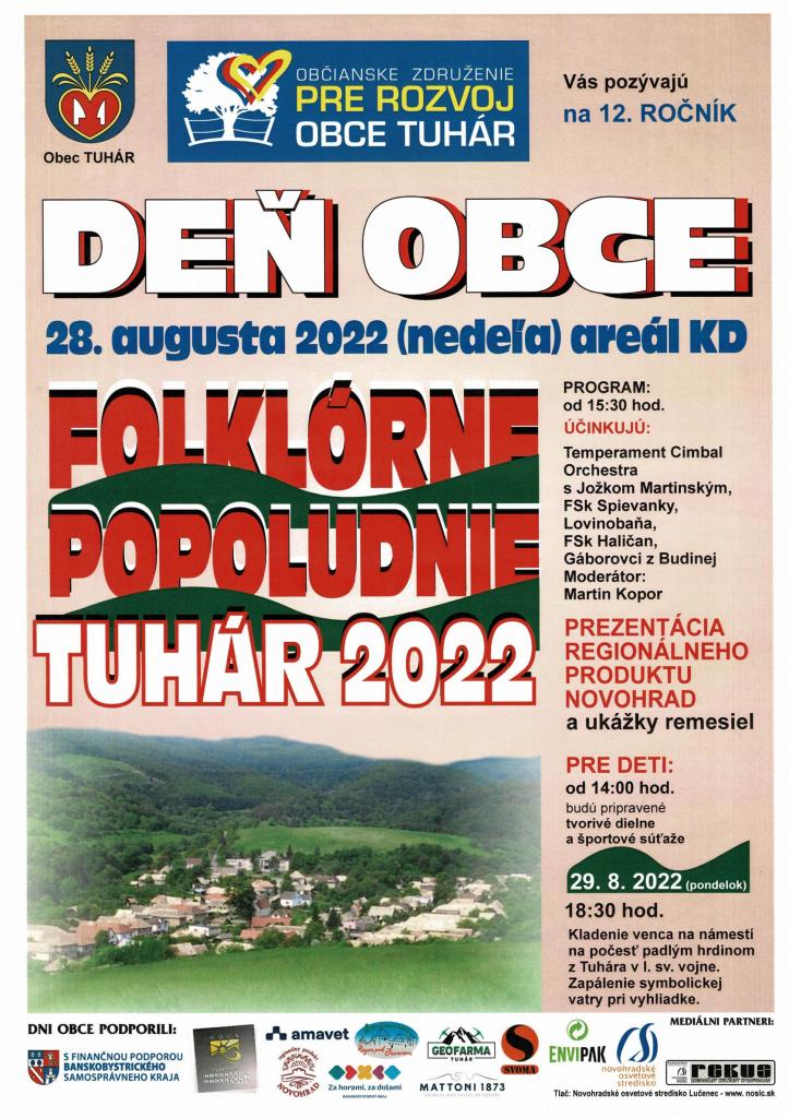 Deň obce Tuhár | SDEŤMI.com