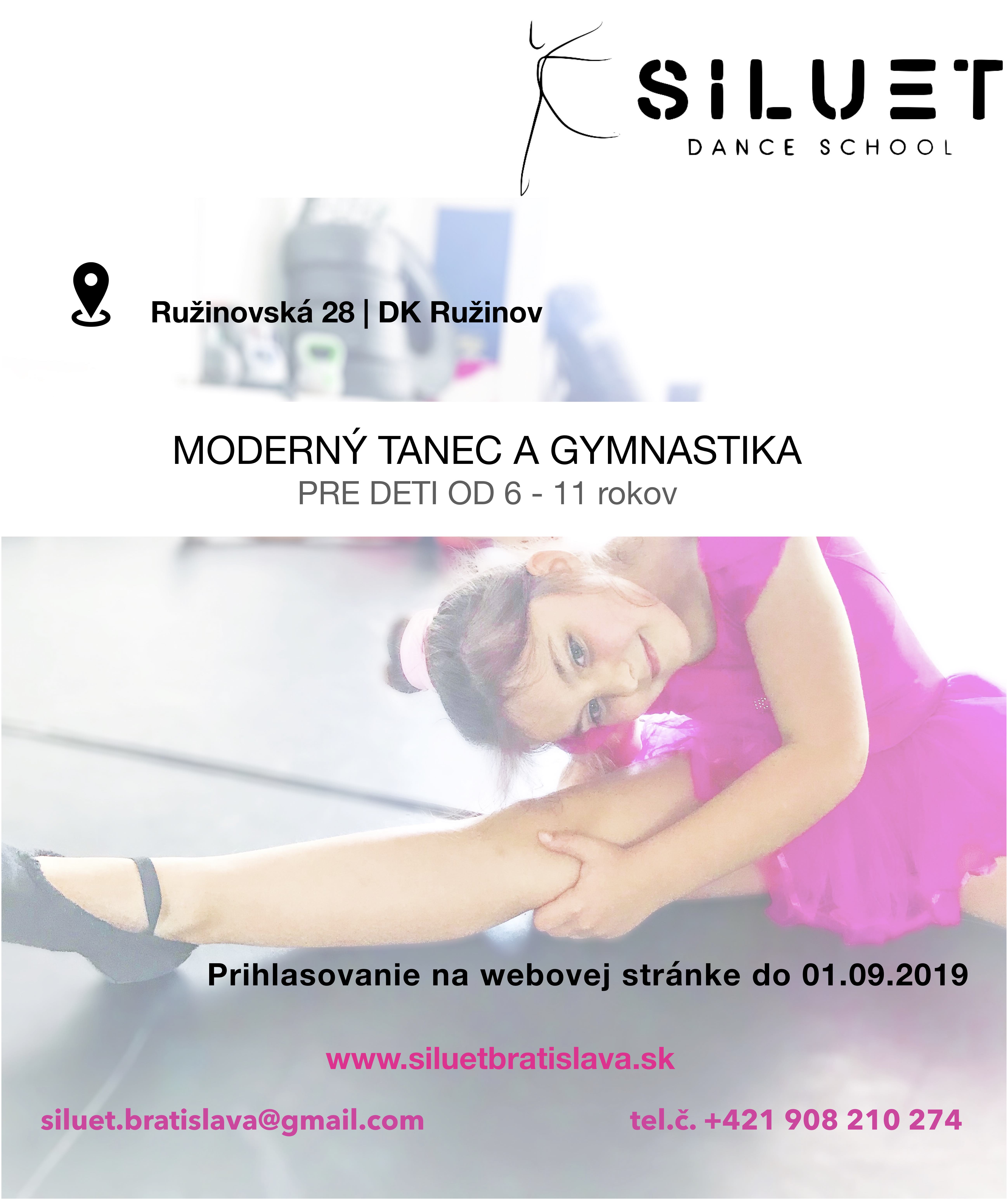 Zápis do tanečnej školy Siluet Bratislava | SDEŤMI.com