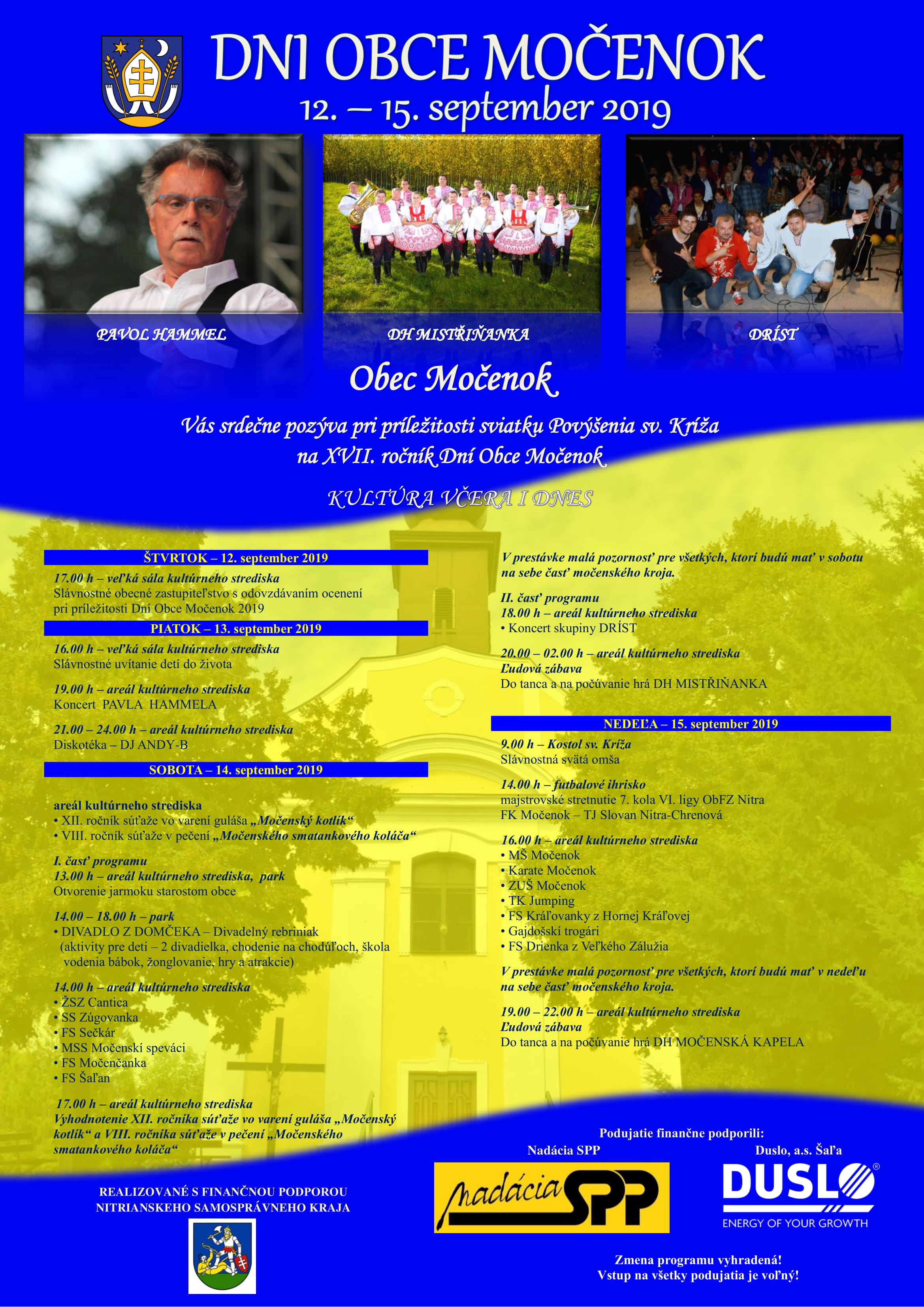 Dni obce Močenok 2019 | SDEŤMI.com