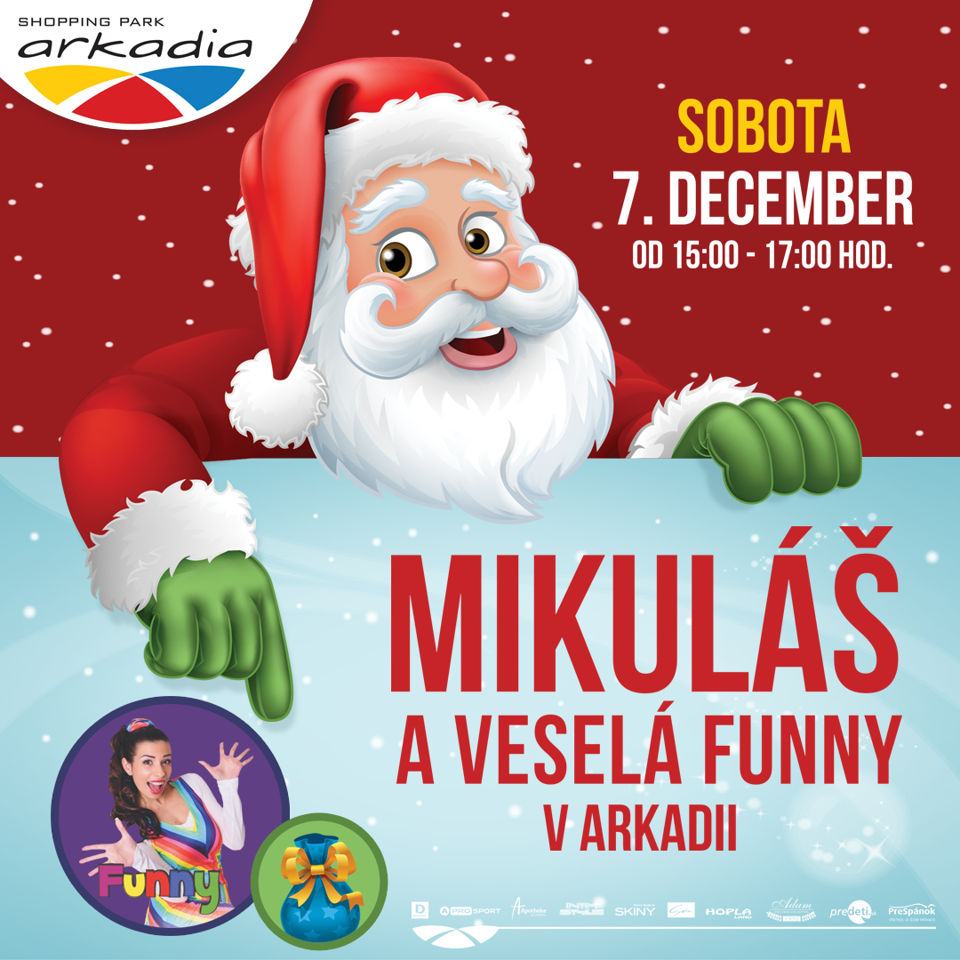 Mikuláš a veselá Funny v Arkadii | SDEŤMI.com