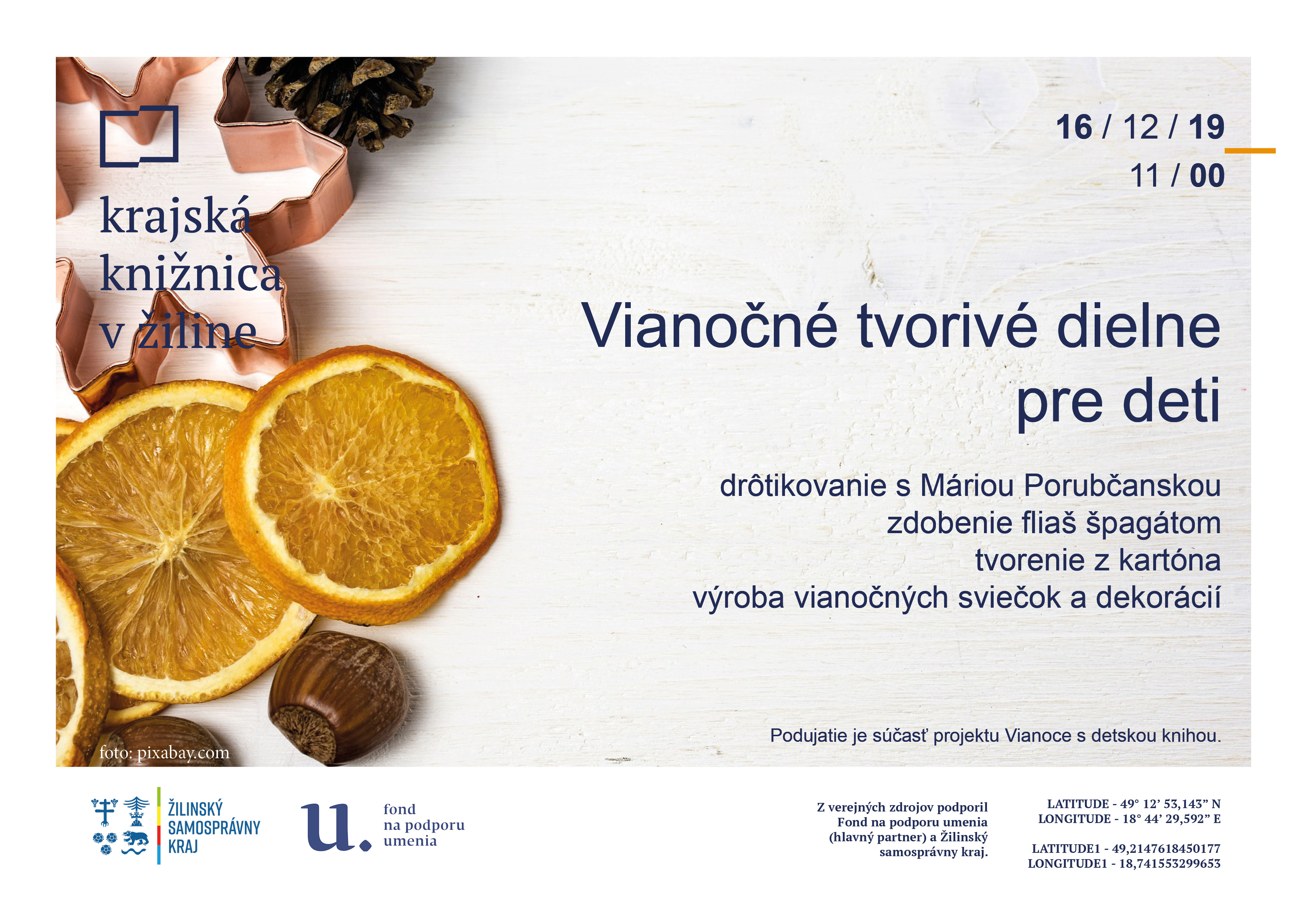 Vianočné tvorivé dielne pre deti | SDEŤMI.com