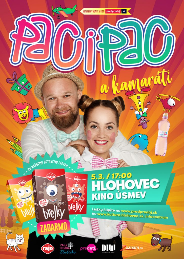 Paci Pac a kamaráti tour 2020 | SDEŤMI.com