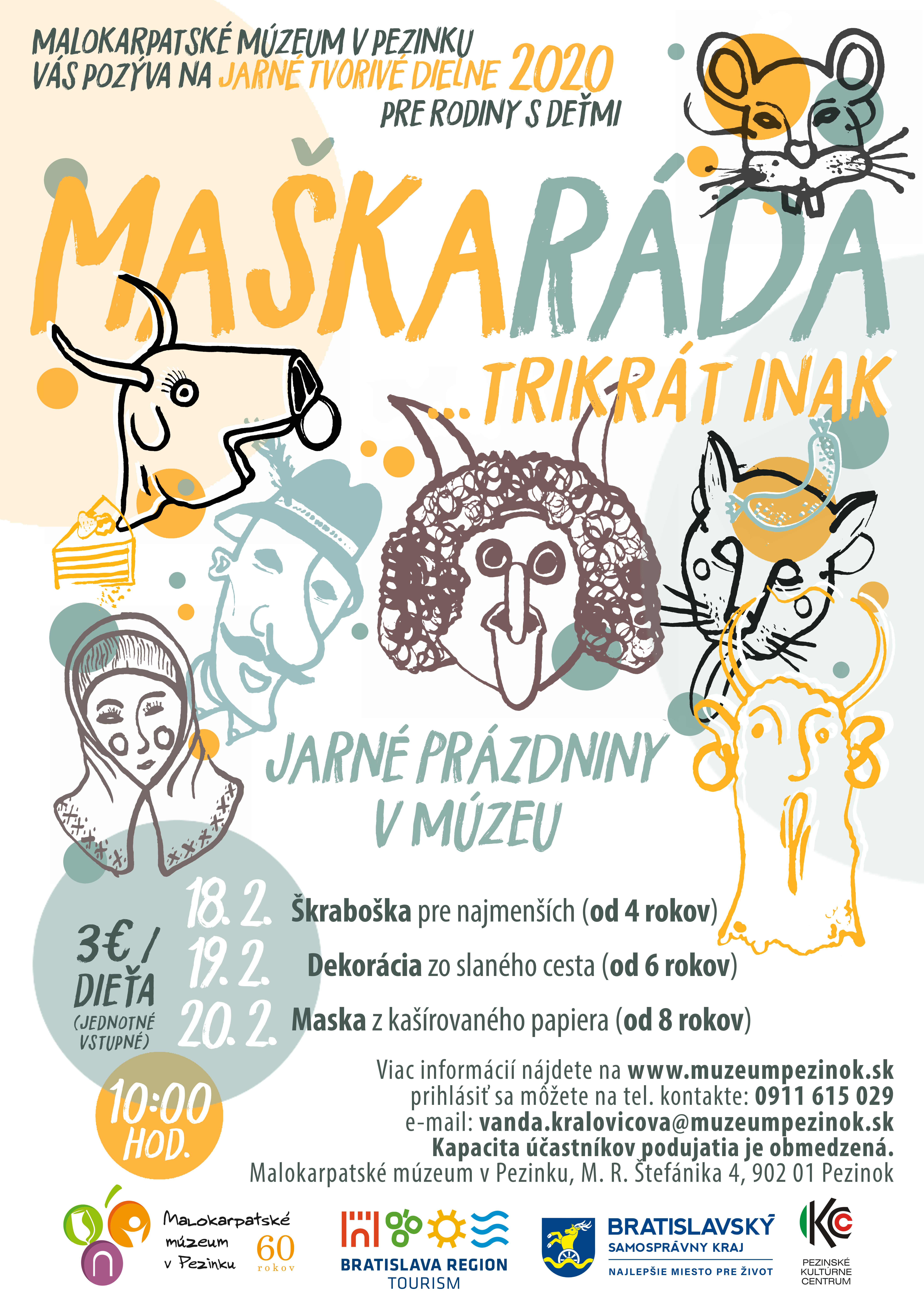 Jarné tvorivé dielne Maškaráda: Maska trikrát inak | SDEŤMI.com