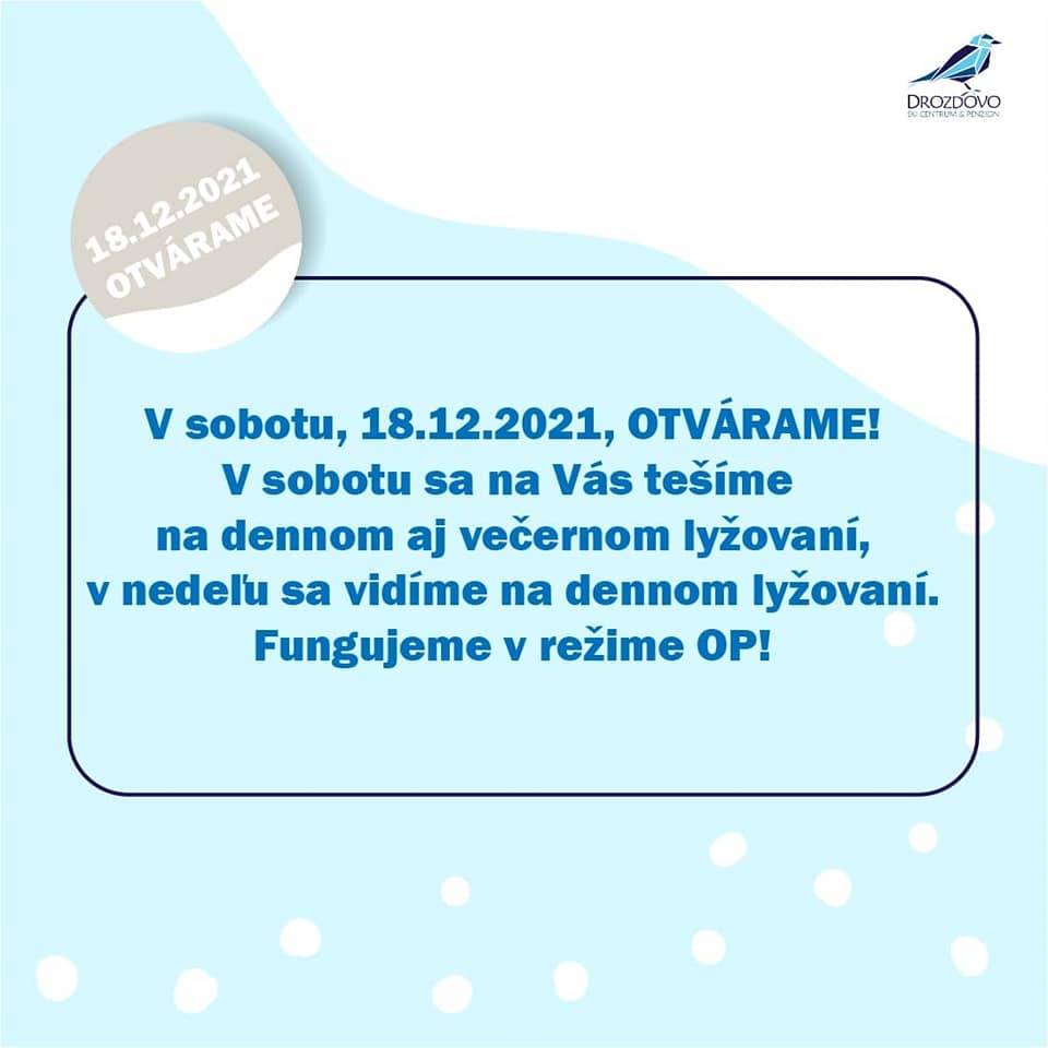 Otvorenie lyžiarskej sezóny Ski centrum Drozdovo | SDEŤMI.com