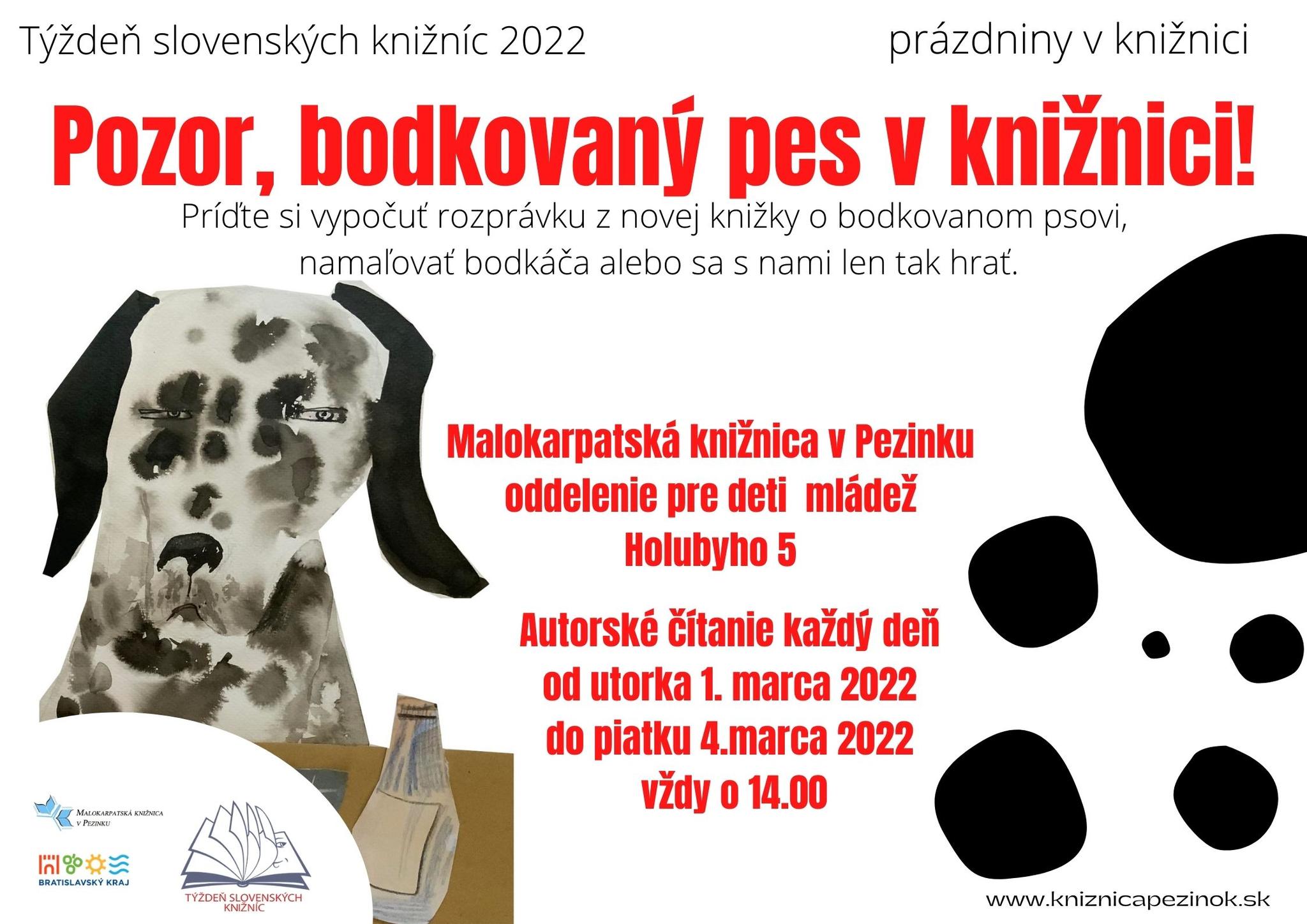 Prázdninové podujatia: Pozor, bodkovaný pes v knižnici | SDEŤMI.com