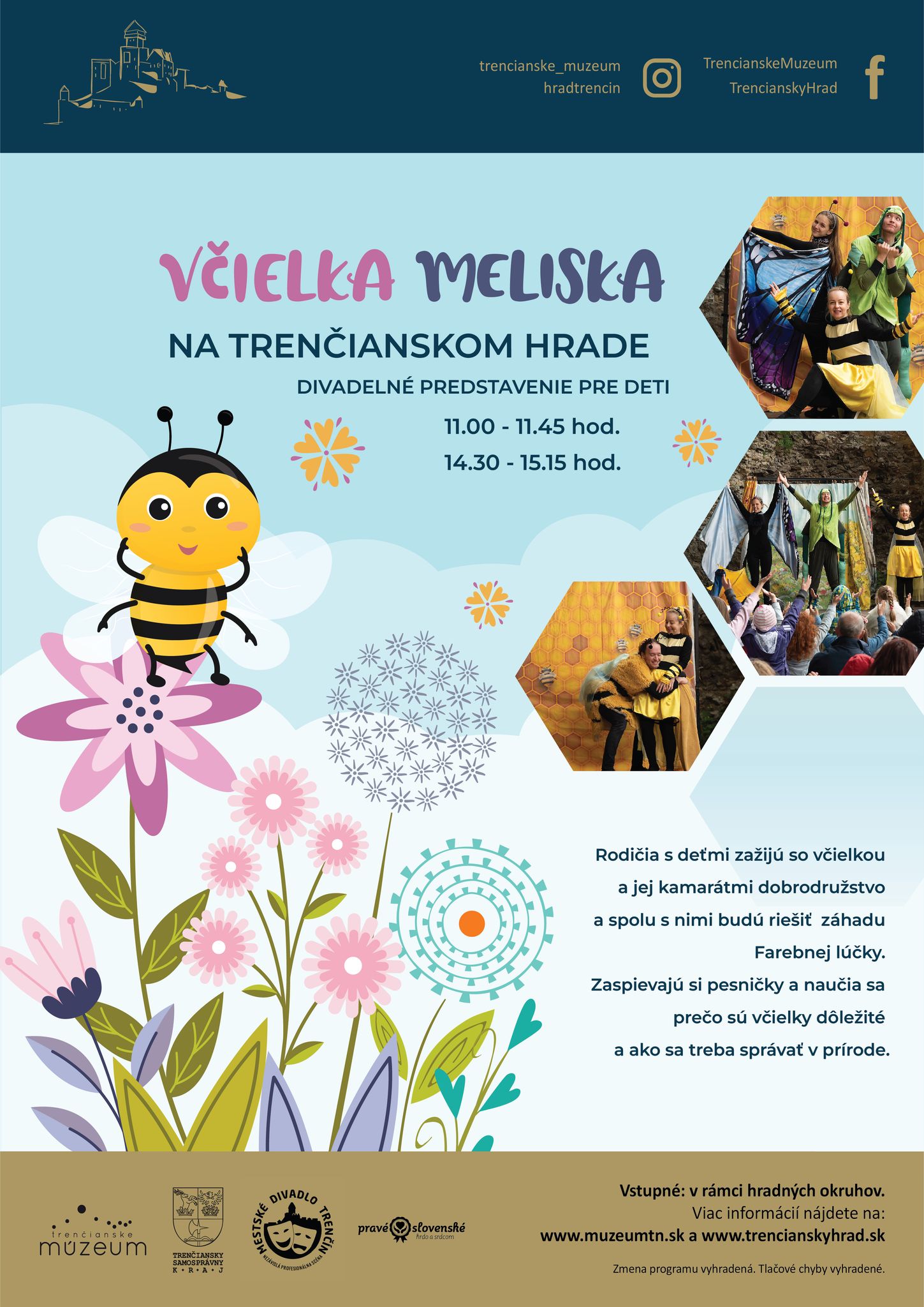 Včielka Meliska - divadelné predstavenie na hrade | SDEŤMI.com