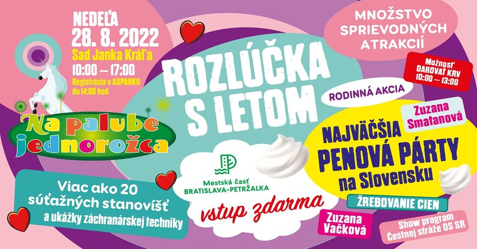 Na Palube Jednorožca Rozlúčka S Letom SdeŤ