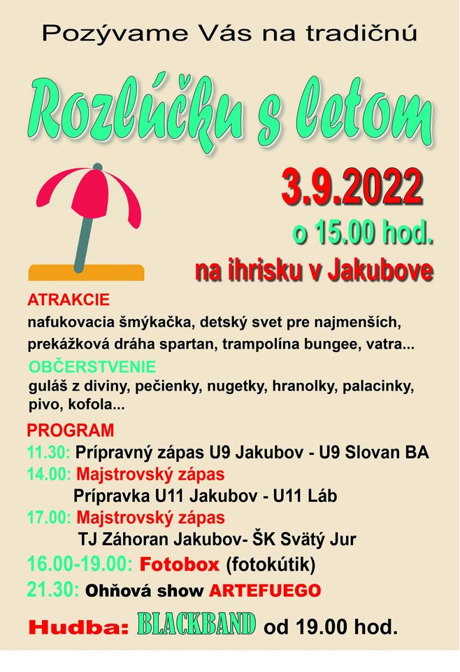 Rozlúčka s letom | SDEŤMI.com