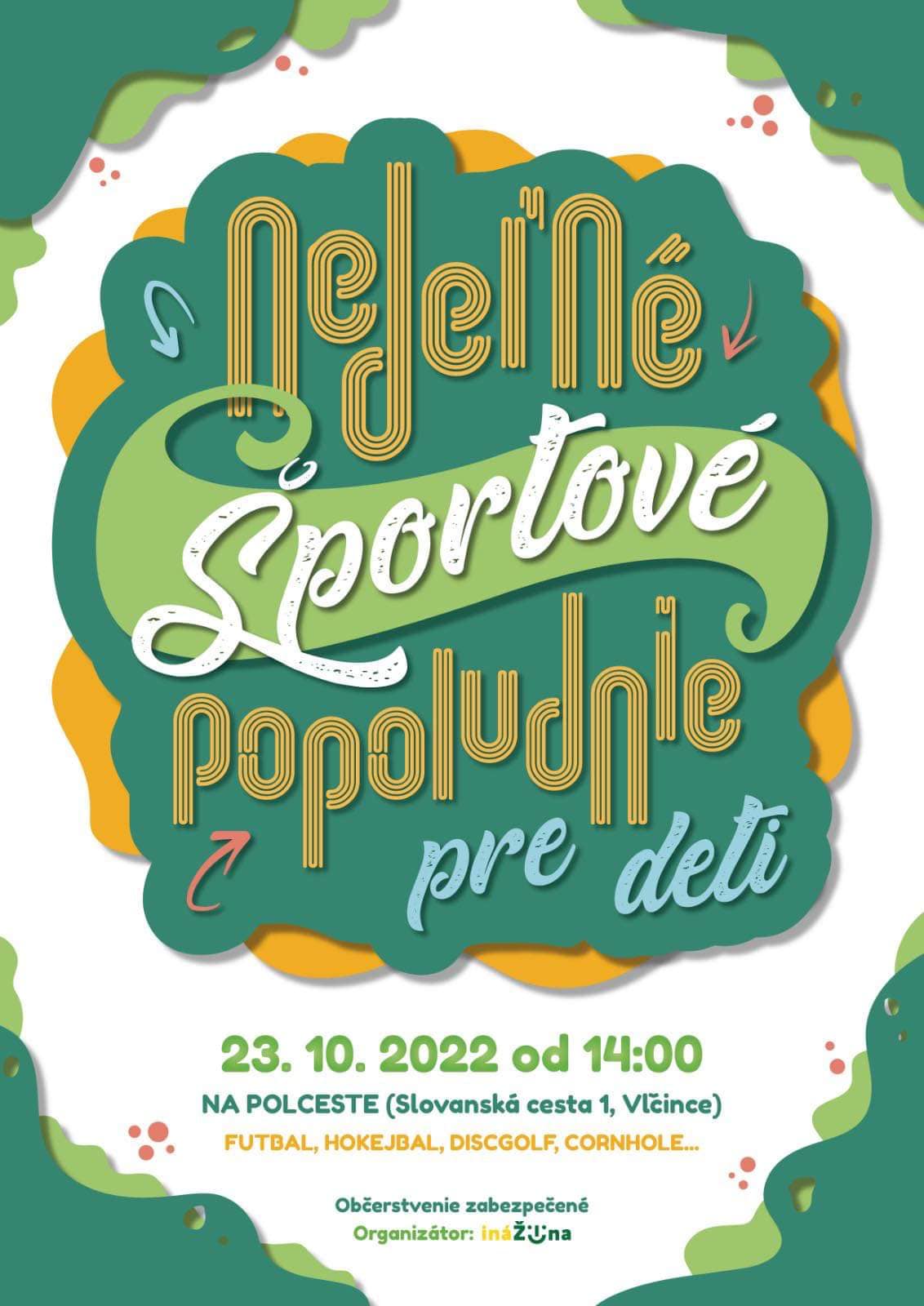 Nedeľné športové popoludnie pre deti | SDEŤMI.com