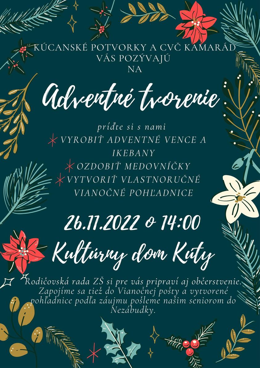 Adventné tvorenie v CVČ KAMaRÁD | SDEŤMI.com