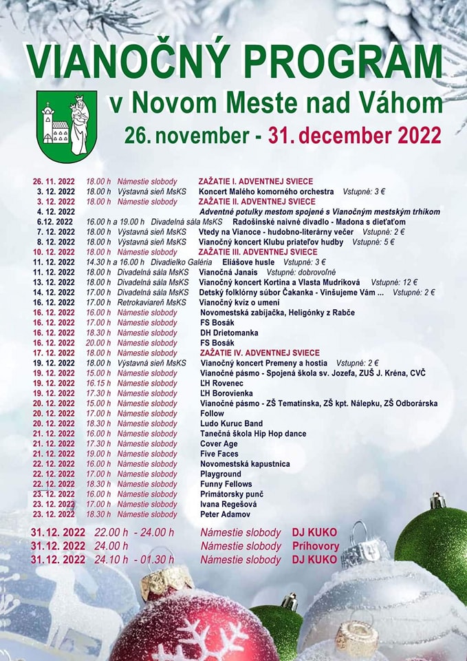 Vianočný program 2022 | SDEŤMI.com