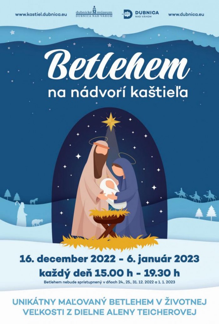 Betlehem na nádvorí Dubnického kaštieľa | SDEŤMI.com