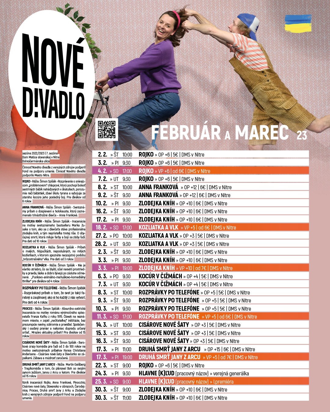 Program Nového divadla | SDEŤMI.com