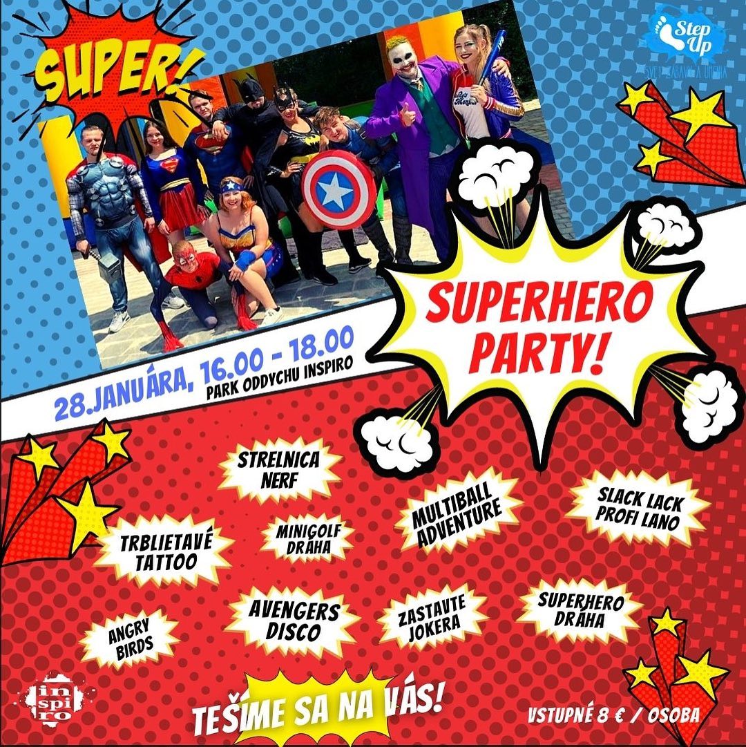 Super hero party | SDEŤMI.com