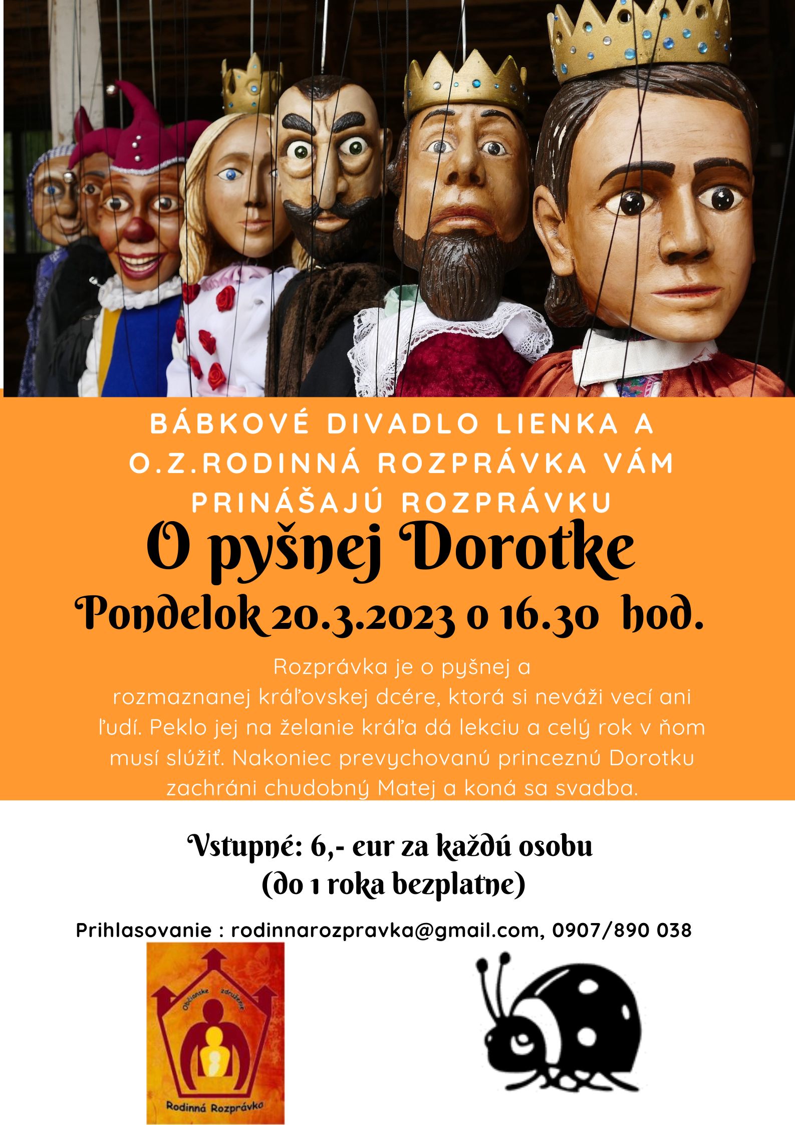 Bábkové divadlo Lienka - O pyšnej Dorotke | SDEŤMI.com