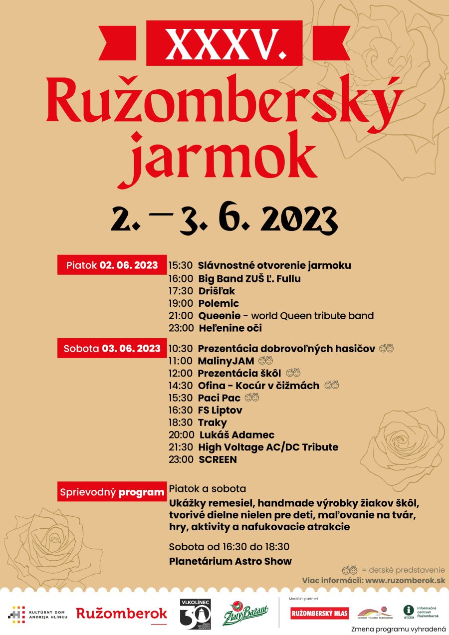 Ružomberský jarmok 2023 | SDEŤMI.com
