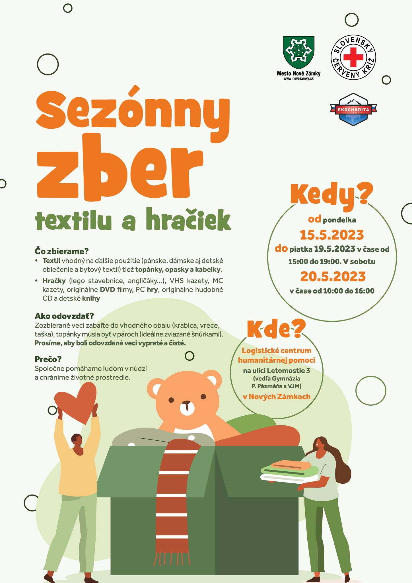 Sezónny zber textilu a hračiek | SDEŤMI.com