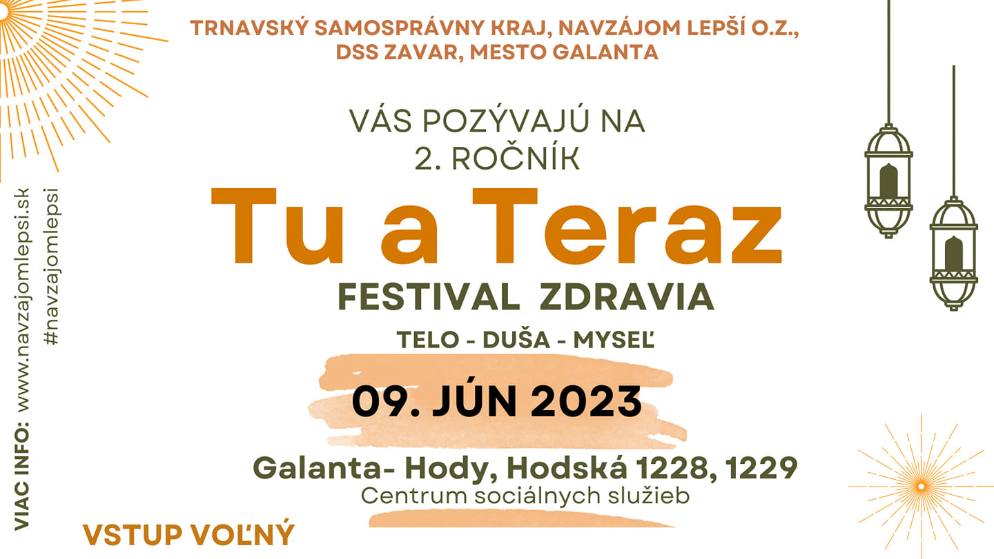 Festival Tu a Teraz | SDEŤMI.com