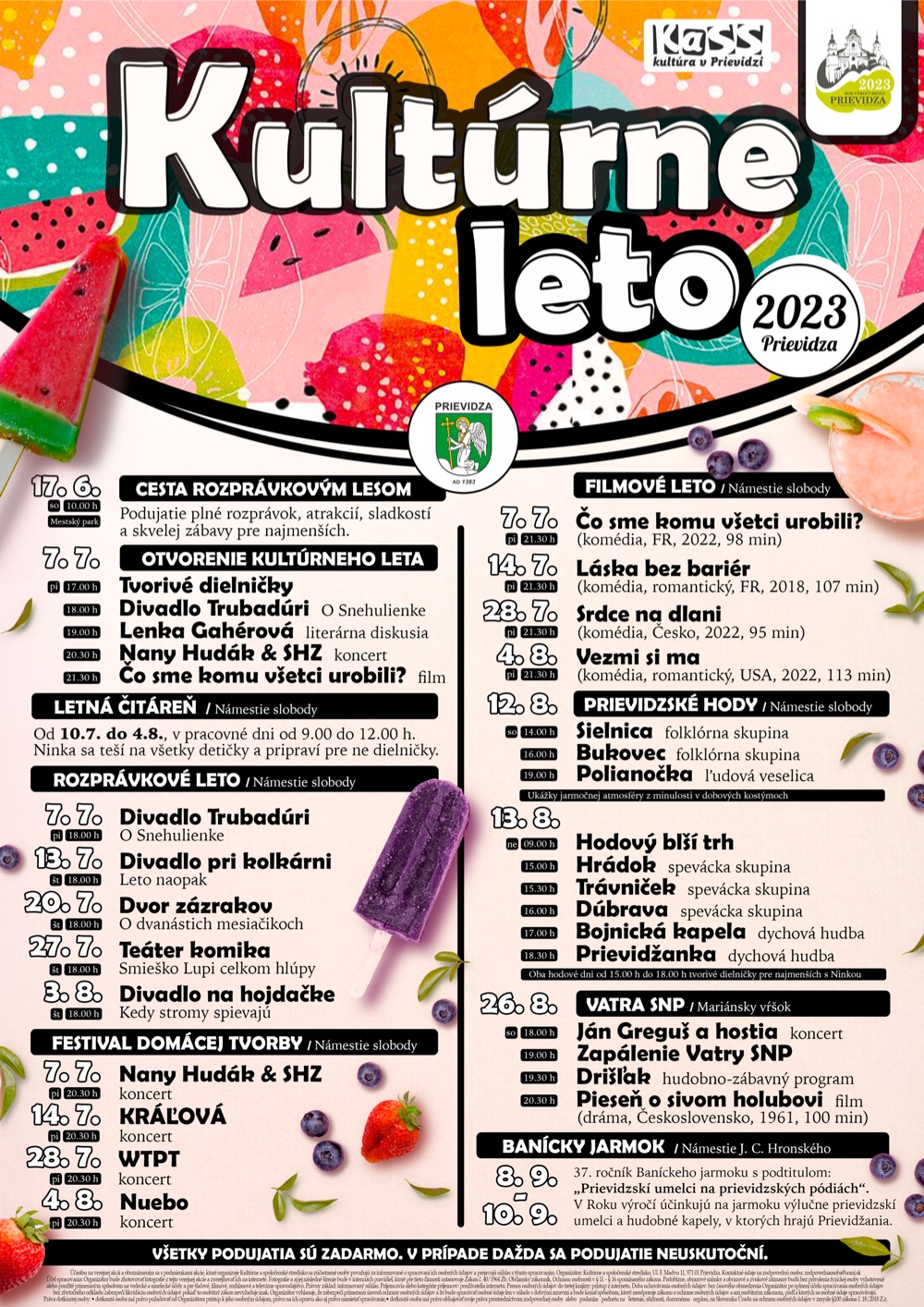 Kultúrne leto 2023 | SDEŤMI.com