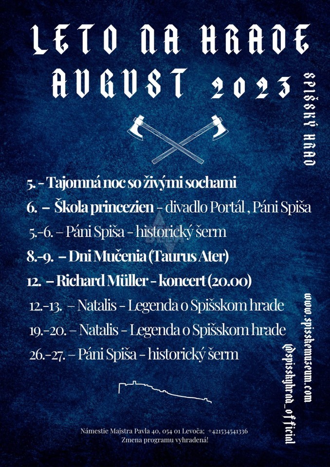 Leto na Spišskom hrade - August 2023 | SDEŤMI.com Leto na Spišskom hrade - August 2023 | SDEŤMI.com