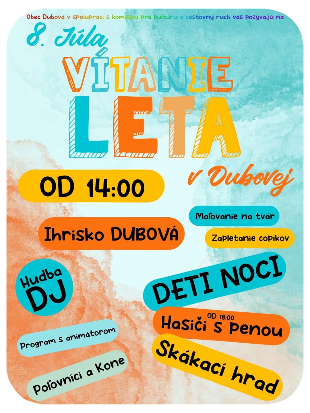 Vítanie leta v Dubovej | SDEŤMI.com
