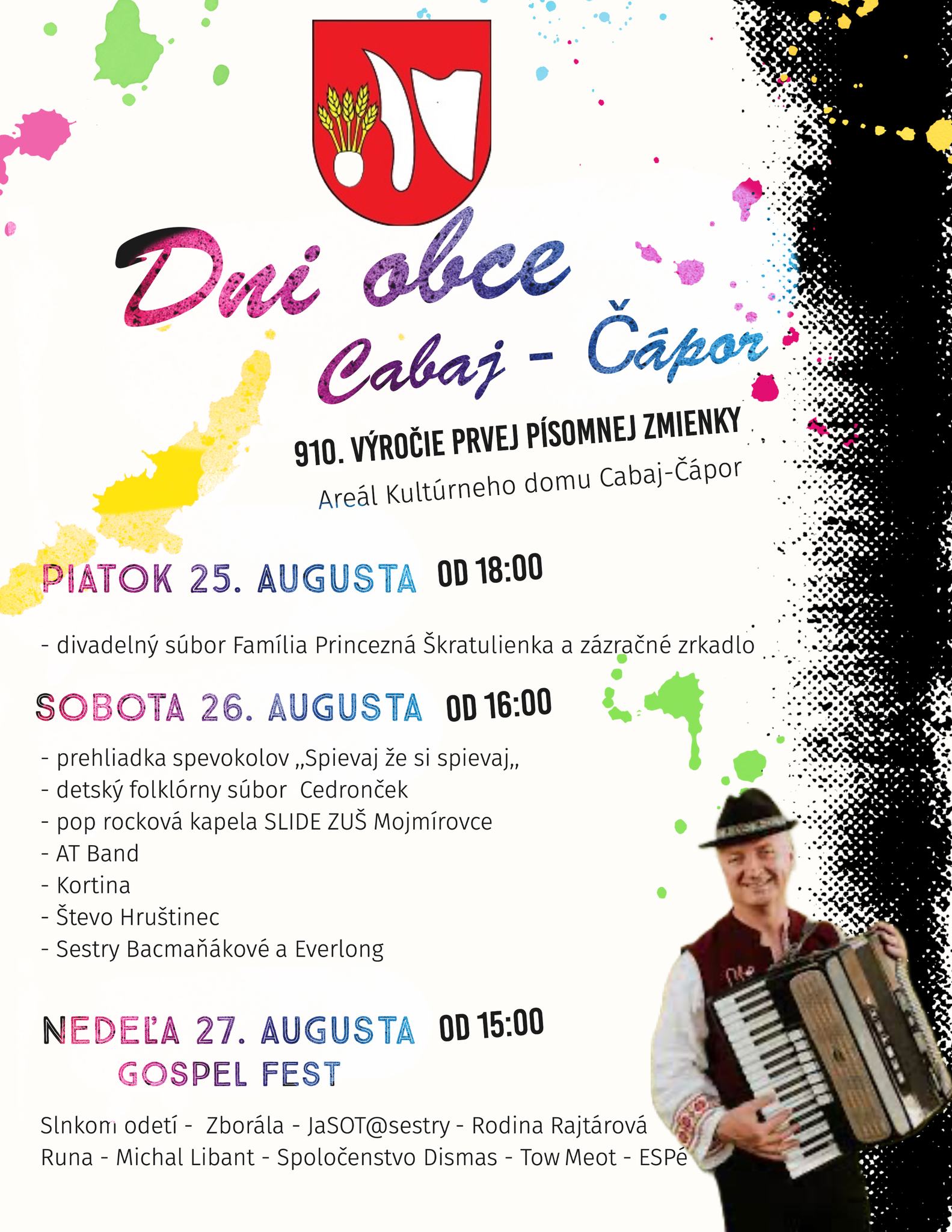 Dni obce Cabaj-Čápor | SDEŤMI.com