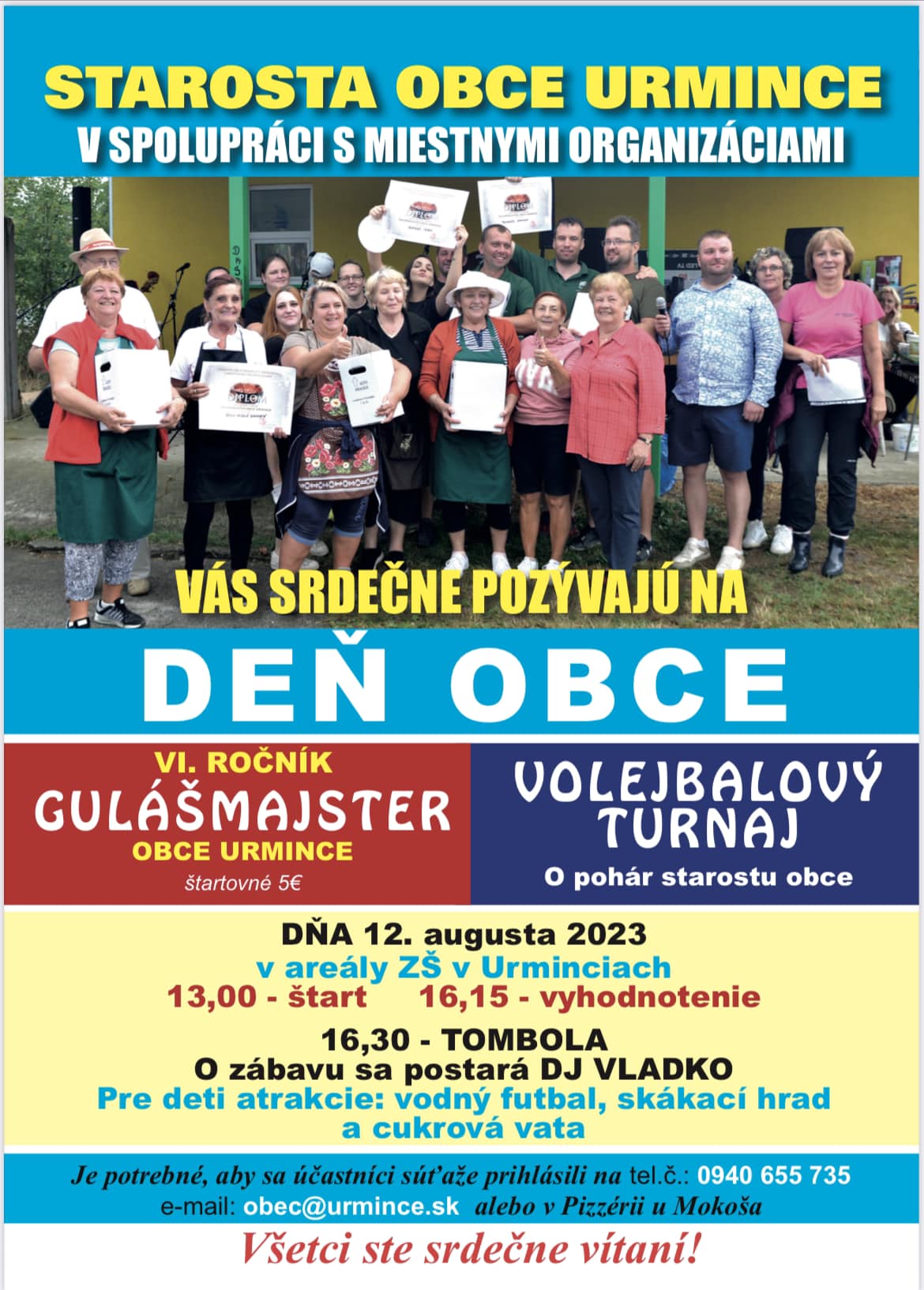 Deň obce Urmince | SDEŤMI.com