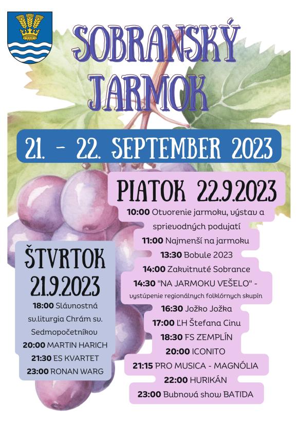 Sobranský jarmok 2023 | SDEŤMI.com