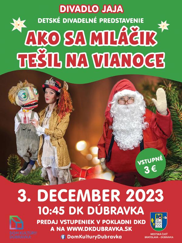 Detské nedeľné divadielko: Ako sa Miláčik tešil na Vianoce | SDEŤMI.com