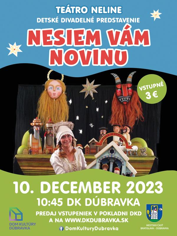 Detské nedeľné divadielko: Nesiem Vám novinu | SDEŤMI.com